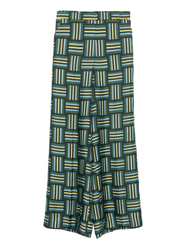 Dorothee Schumacher Printed Trousers - Blue