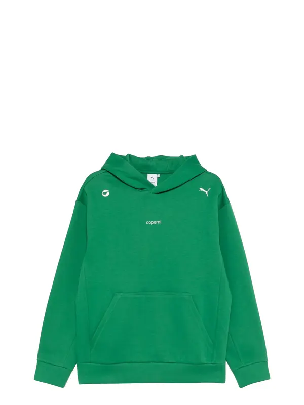 Coperni X Puma Logo-embroidered Hoodie - Green