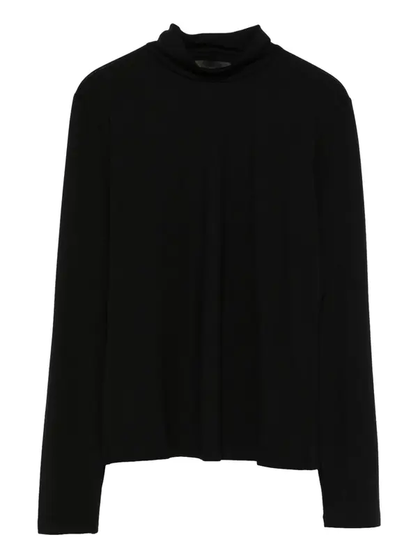 Emporio Armani Mock-neck Top - Black