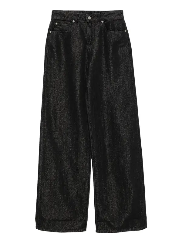 Emporio Armani Wide-leg Jeans - Black