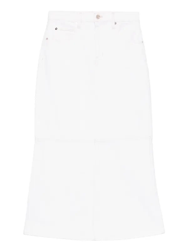 FRAME Flounce Midi Skirt - White