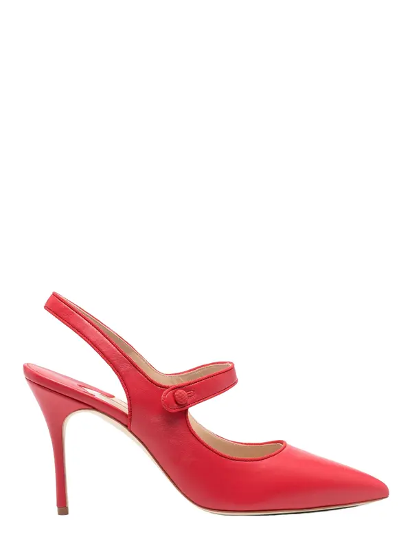 Manolo Blahnik 90mm Campari Pumps - Red