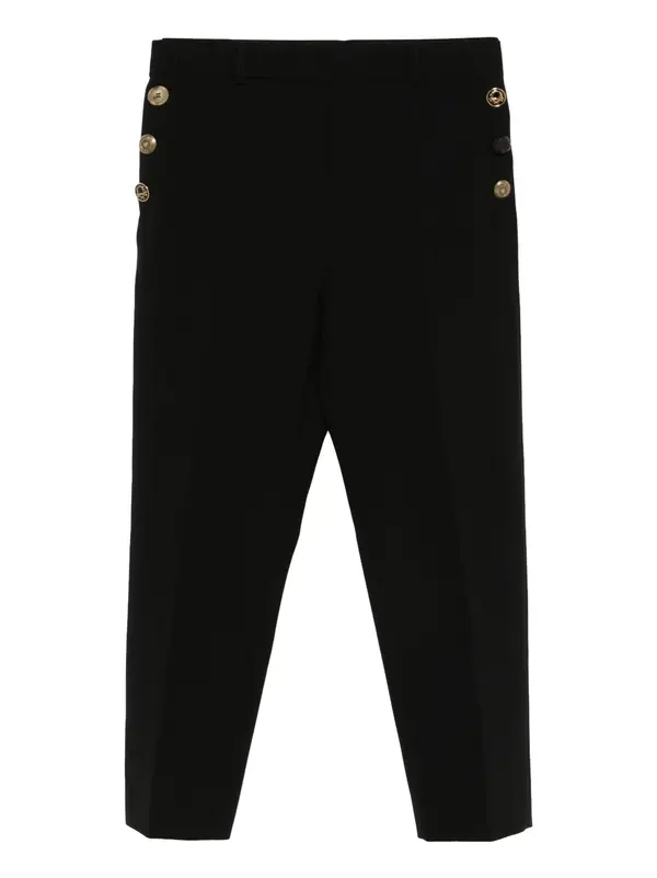 Moschino Tapered Tailored Trousers - Black