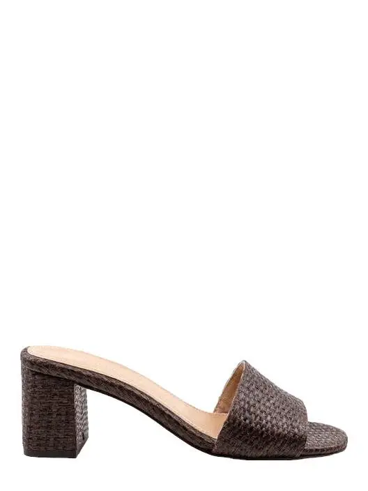 ANDREA GOMEZ Claudia Raffia Mule - Brown