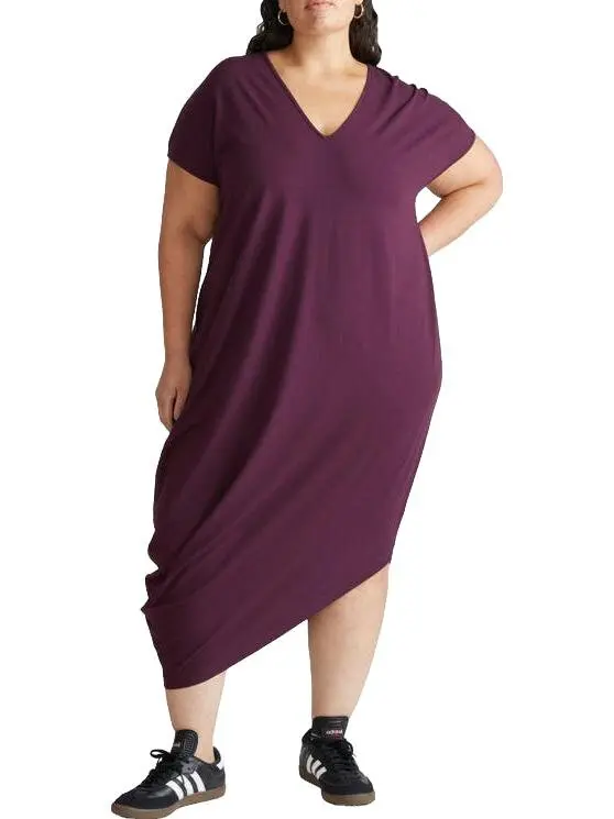 Universal Standard Geneva Asymmetric T-shirt Dress - Aa