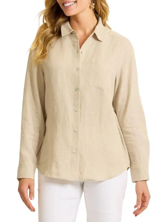 Tommy Bahama Coastalina Linen Shirt - Natural