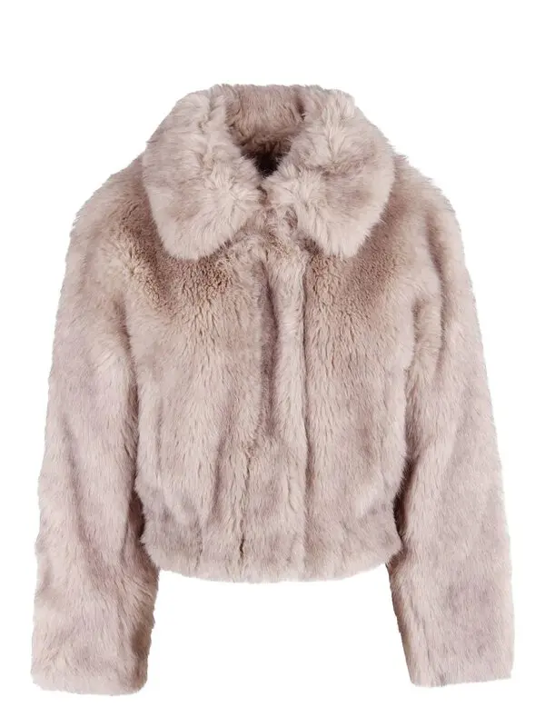 STAND STUDIO Fur Coat - Natural