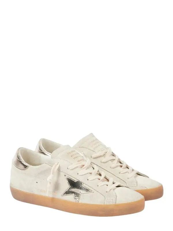 GOLDEN GOOSE Super-star Suede Sneakers - Beige