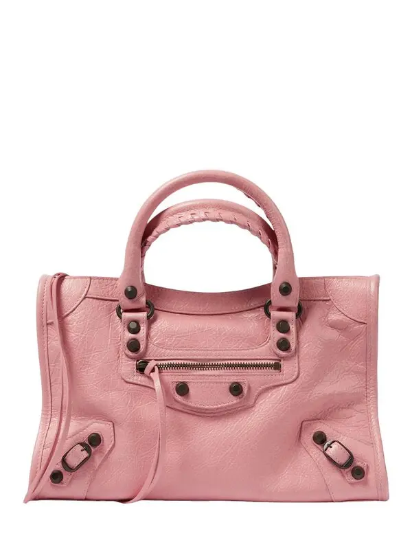 Balenciaga Le City Small Leather Tote Bag - Pink