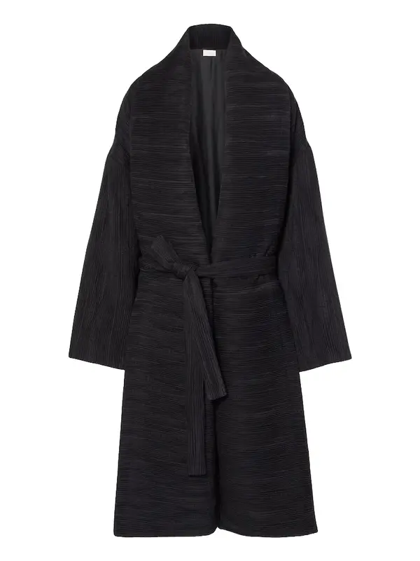 THE ROW Moorea Silk Coat - Black