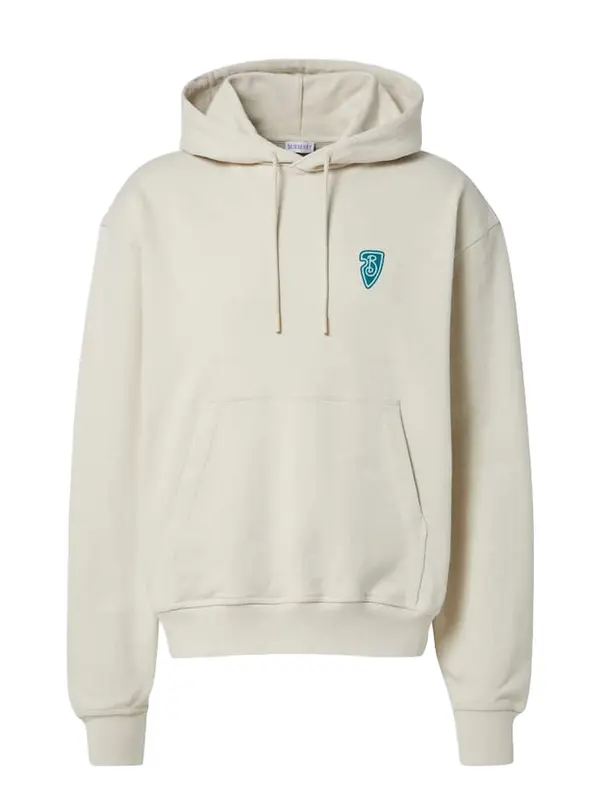 Burberry Logo Cotton Hoodie - Beige