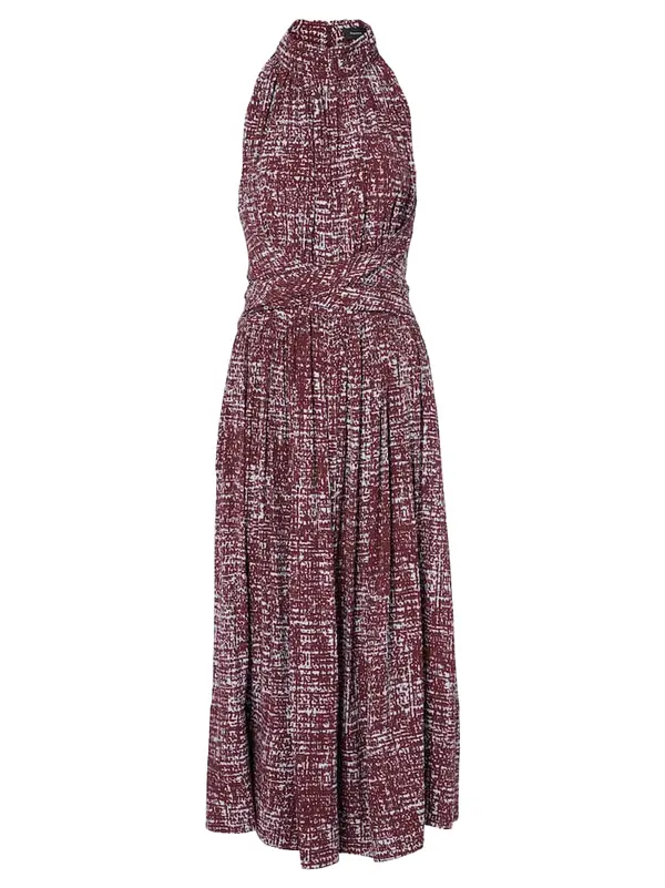 Proenza Schouler Lola Printed Midi Dress - Red