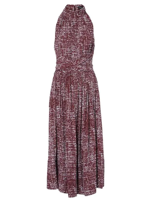 Proenza Schouler Lola Printed Midi Dress - Red