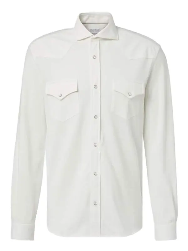 Brunello Cucinelli Cotton Shirt - White
