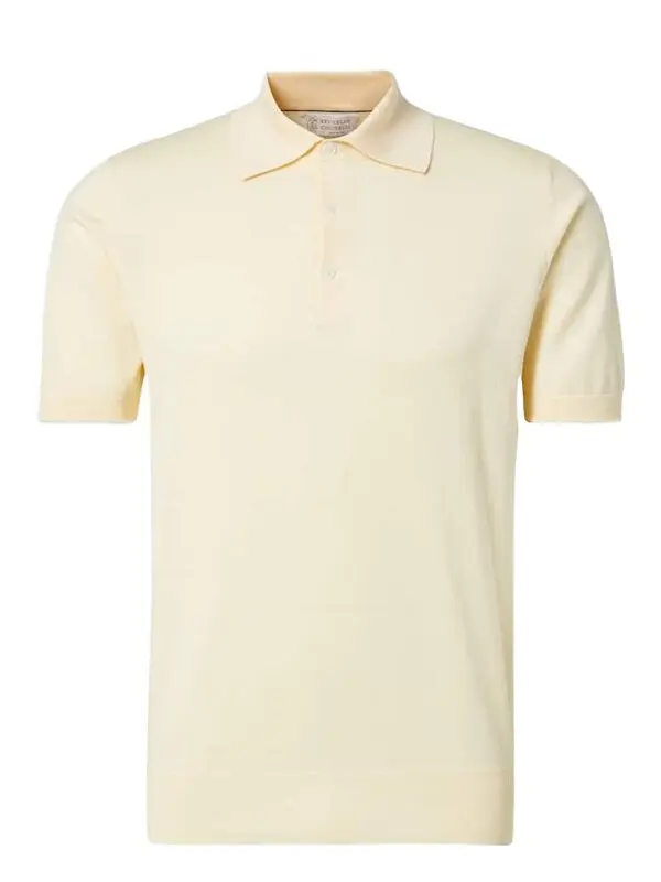 Brunello Cucinelli Cotton Polo Shirt - Yellow