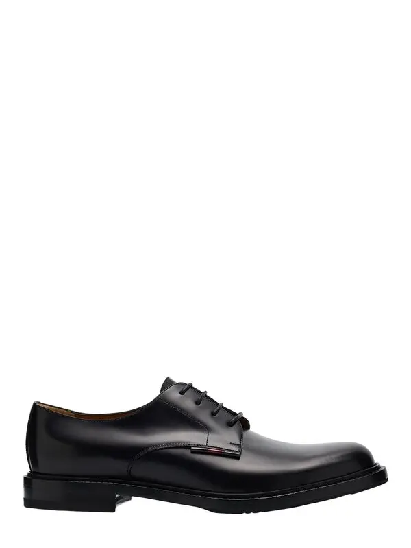 Gucci William Leather Derby Shoes - Black