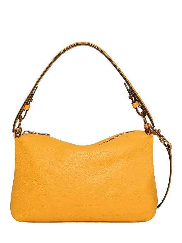 AIMEE Ava Convertible Leather Shoulder Bag - Sunshine