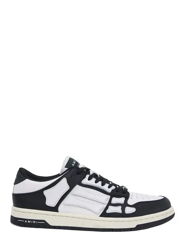 Amiri Skel Top Lowin Sneakers - Black/white