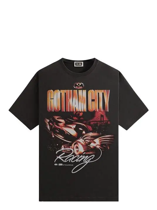 Kith X Batman Batmobile Vintage Tee Shirt - Black