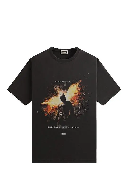 Kith X Batman Dark Knight Rises Vintage Tee Shirt - Black