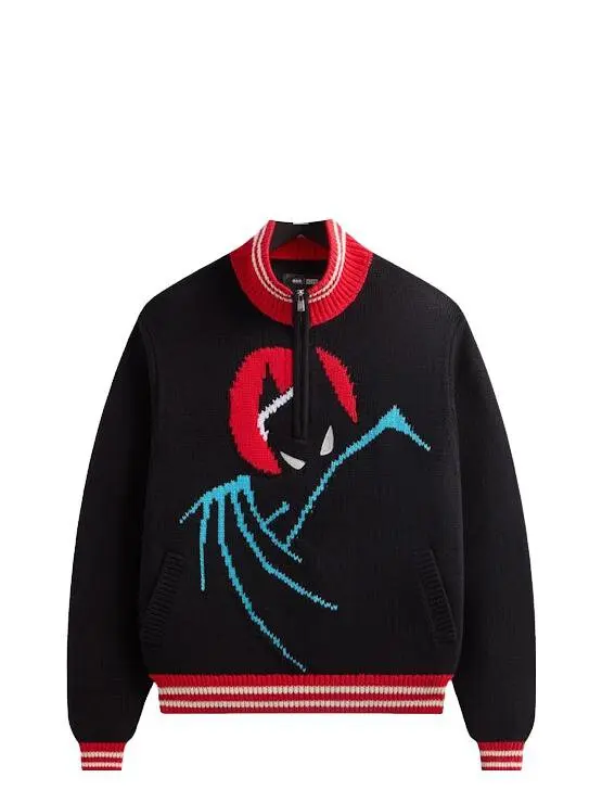 Kith X Batman Wyona Quarter Zip Sweater - Black
