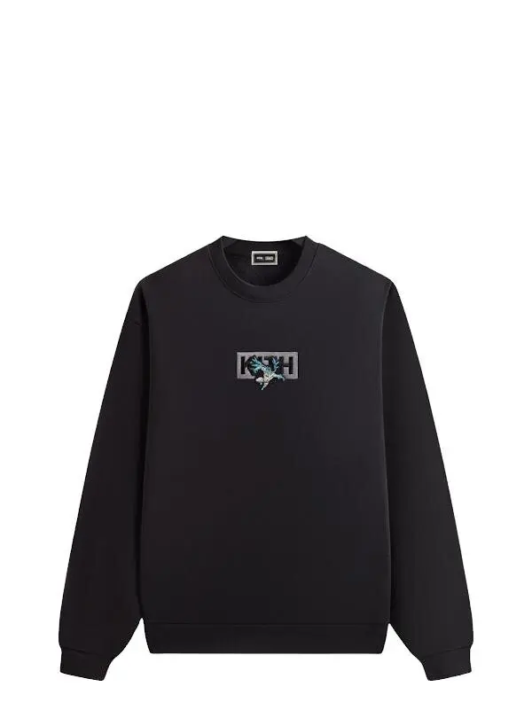 Kith X Batman Classic Vintage Nelson Crewneck Sweatshirt - Black