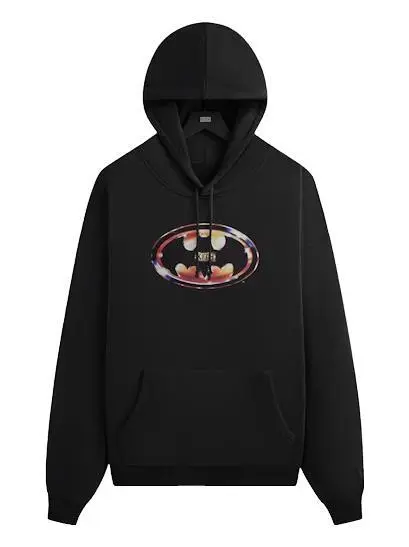 Kith X Batman Logo Vintage Nelson Hoodie - Black