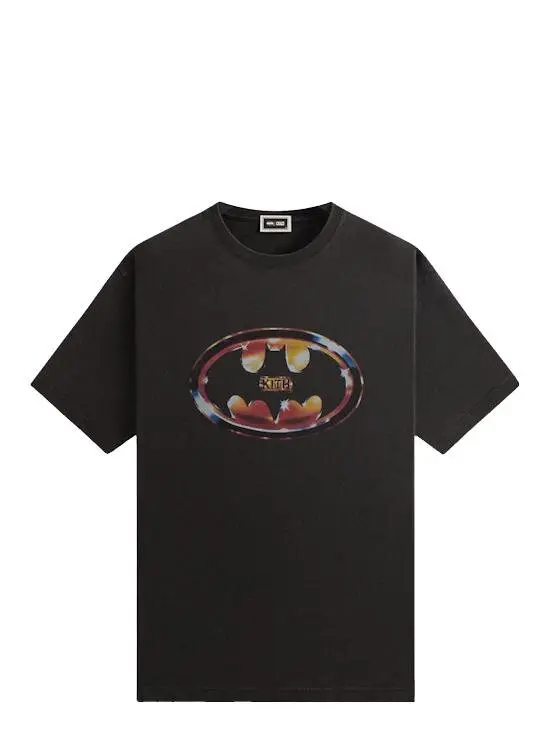 Kith X Batman Logo Vintage Tee Shirt - Black