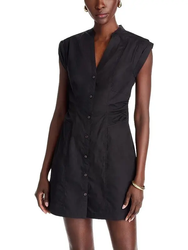 Derek Lam 10 Crosby Elyse Poplin Shirt Dress - Black