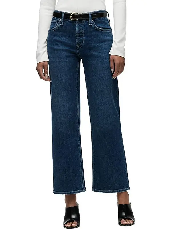 Hudson Jeans Rosie High Rise Ankle Wide Leg Jeans - Fusion