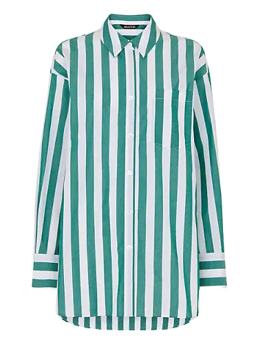 Whistles Stripe-pattern Oversized Shirt - Multi-coloured