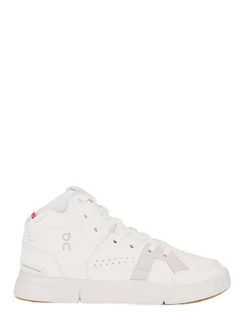 On The Roger Clubhouse Mid Sneakers - White & Sand