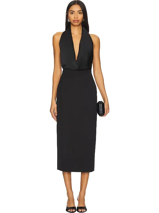 House Of Harlow 1960 X Omari Midi Dress - Black