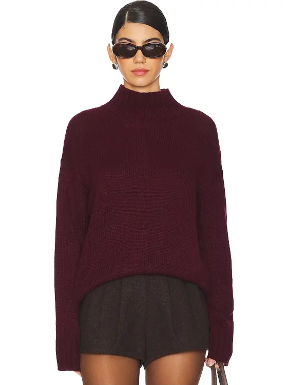 STITCHES & STRIPES Sola Turtleneck - Oxblood
