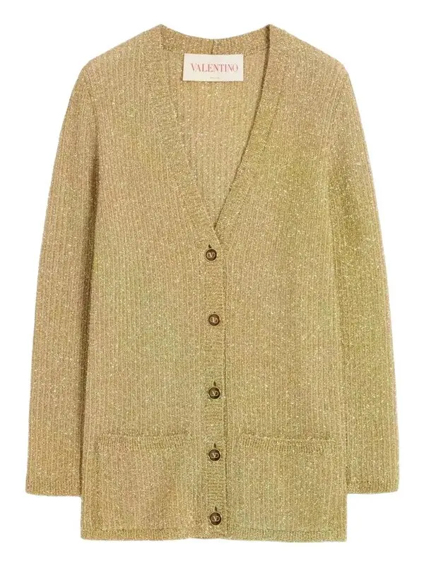 トップス GOLDEN  KNIT CARDIGAN GOLDEN BUTTON KNIT CARDIGAN - Brown | ZARA United States