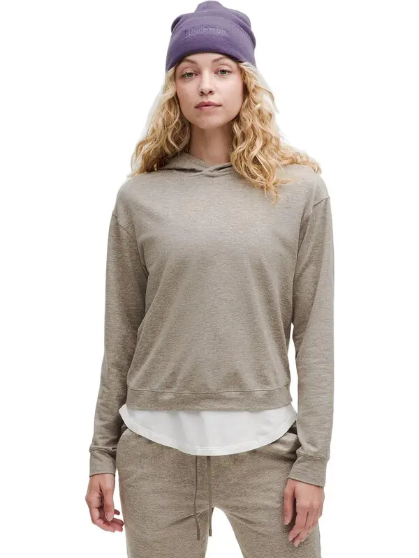 Lululemon Classic-fit Hoodie - Heathered Nomad/heathered Raw Linen