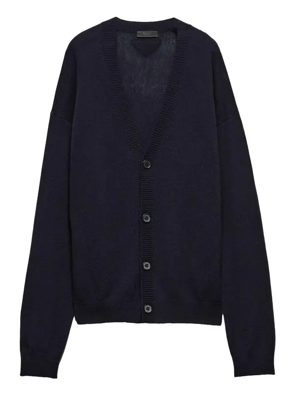 Prada Cashmere Cardigan - Blue