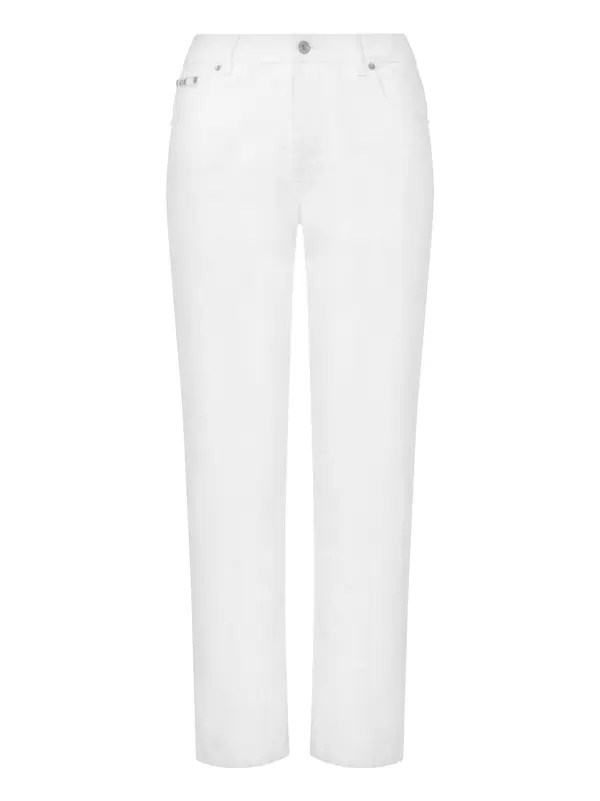 Moschino Cropped Trousers - White