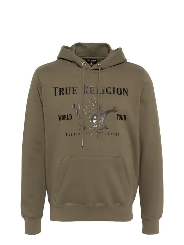 True Religion Printed Hoodie - Green
