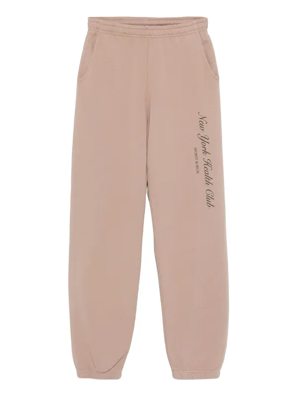 SPORTY & RICH Ny Health Club Sweatpants - Neutrals