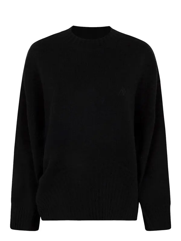 Attico Logo-embroidered Sweater - Black