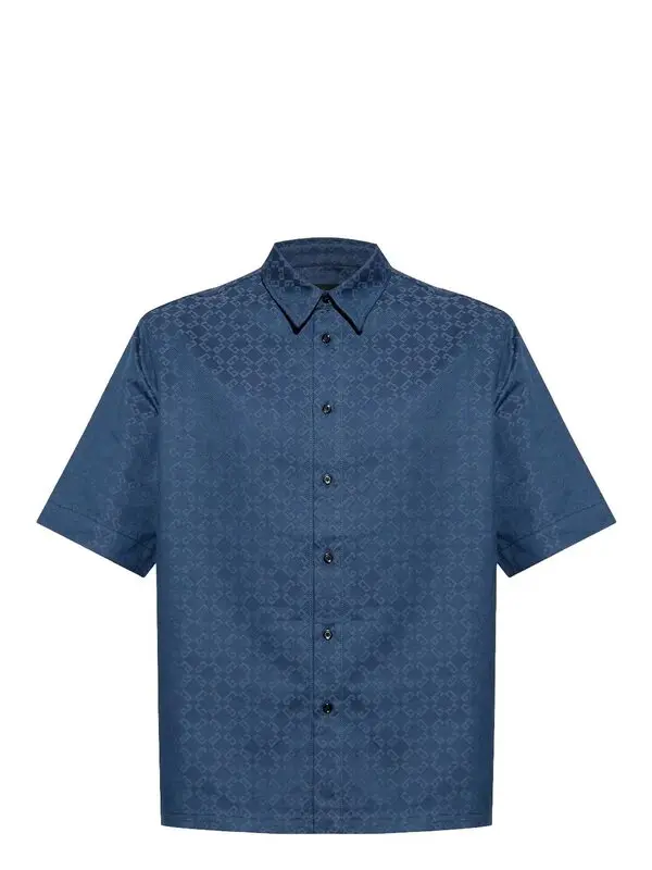 Givenchy Monogram-pattern Shirt - Blue