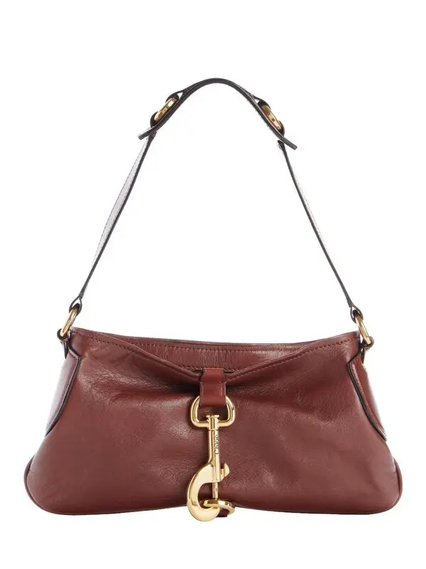 Chloé Kerala 25 Leather Shoulder Bag - 25a Dark Ebony
