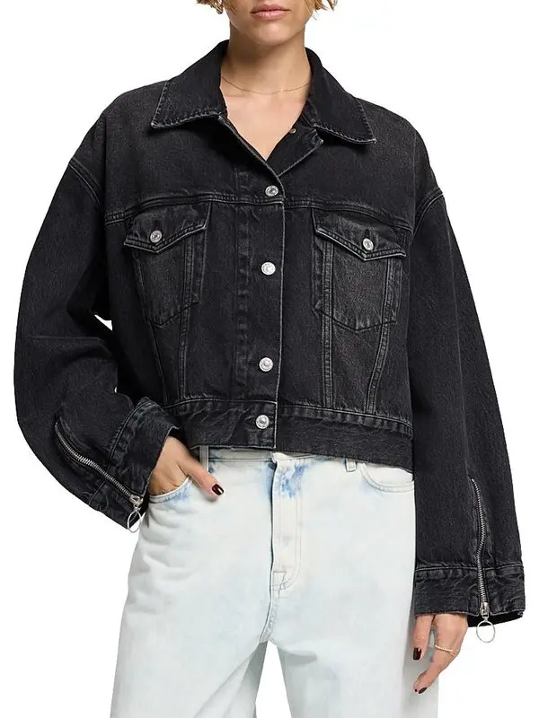 7 For All Mankind Oli Denim Trucker Jacket - Hustle