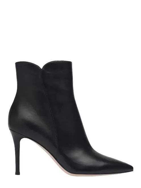 GIANVITO ROSSI Levy 85 Booties - Black Leather