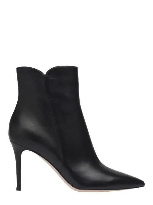 GIANVITO ROSSI Levy 85 Booties - Black Leather