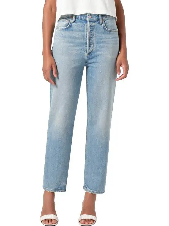 AGOLDE 90s Pinch Waist High-rise Straight Jeans - Ripple