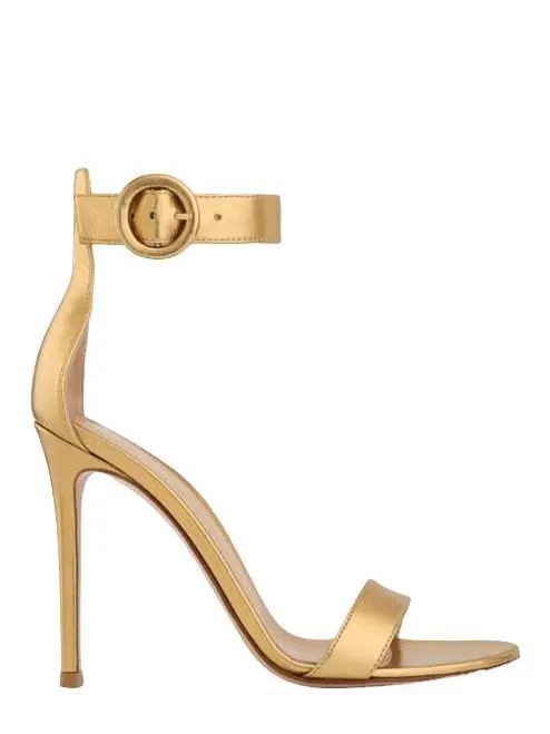 GIANVITO ROSSI Portofino 105 Sandals - Gold