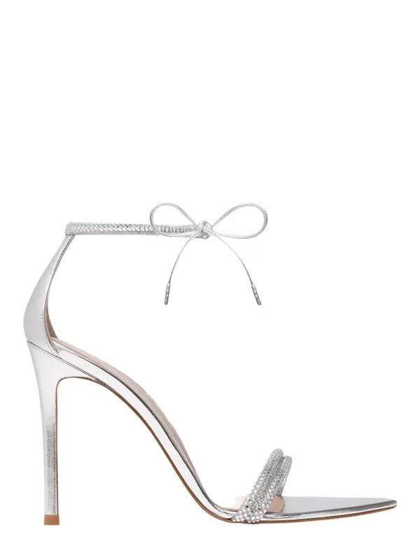 GIANVITO ROSSI Montecarlo High Heel Sandals - Silver