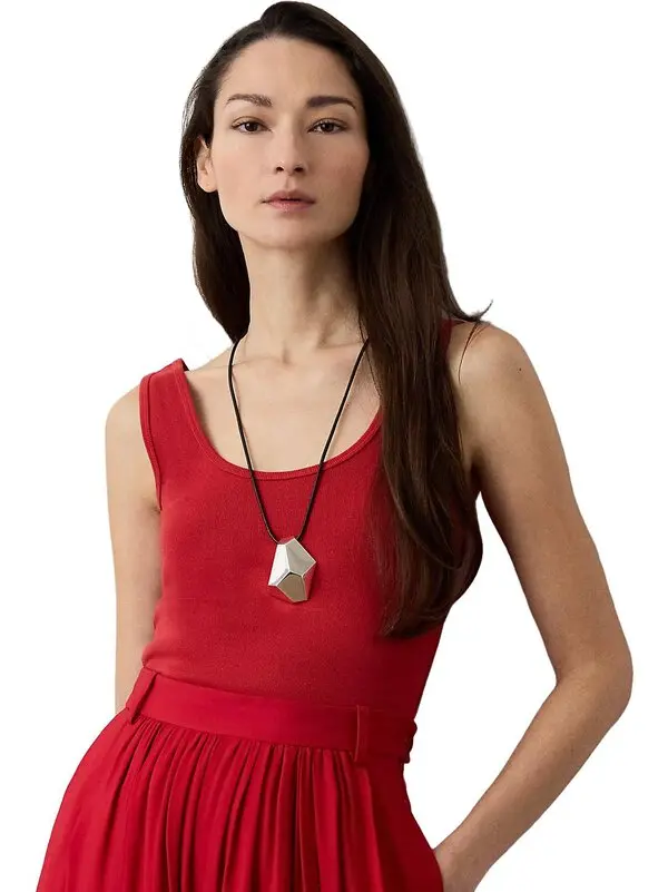 Ralph Lauren Ellis Rib-knit Tank Top - Bright Red